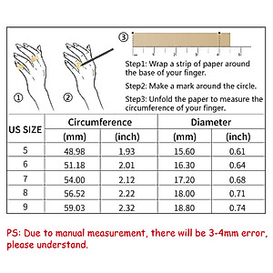 micuco Thick Chunky Dome Rings for Women 14K Gold Plated Statement Ring 14K Gold 7