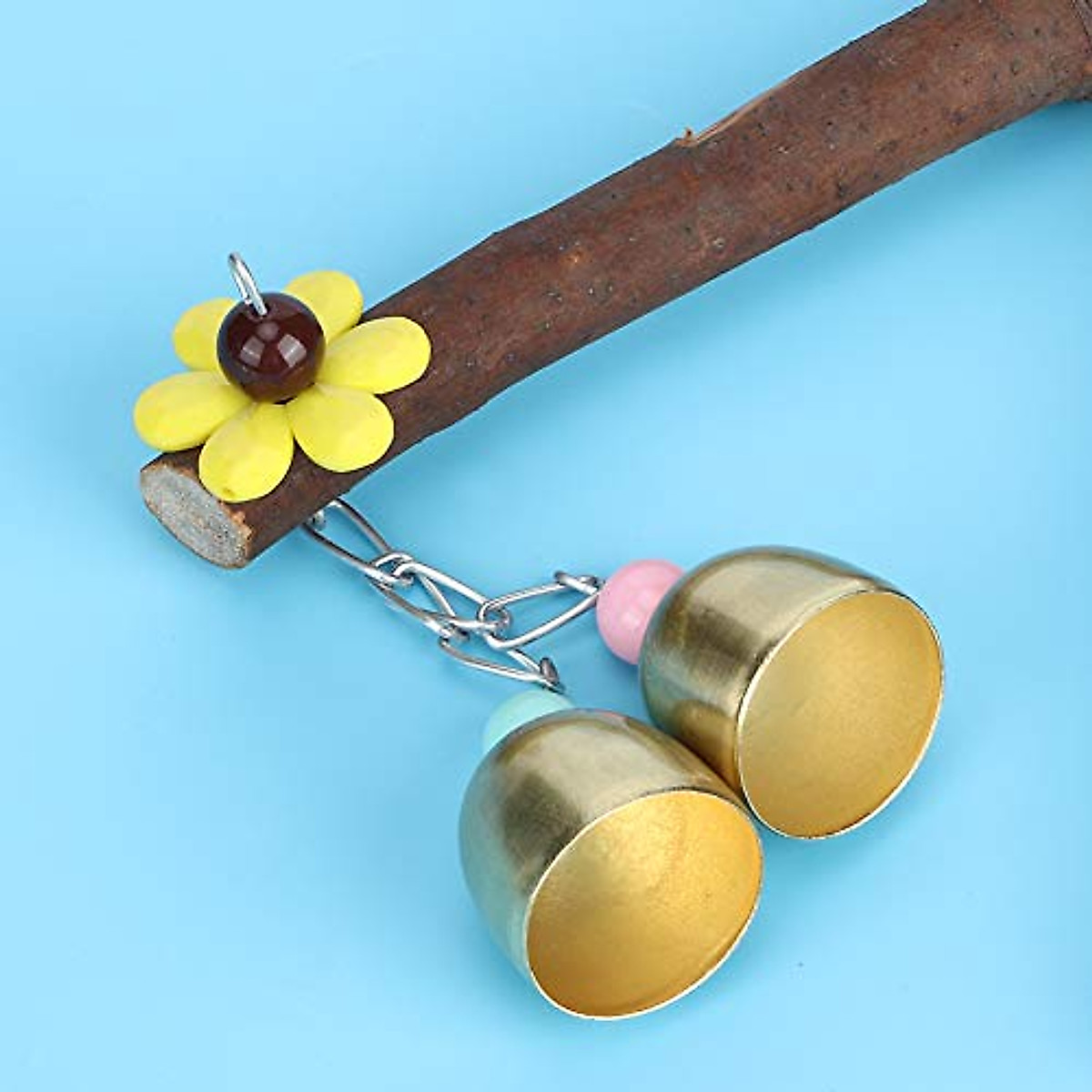 Bird Branches Perch, Natural Wooden Parrot Wood Fork Standing Perch Parrot Chewing Biting Toy Cage Accessories for Parrots, Parakeets Cockatiels, Conures, Macaws, Love Birds, Finches(#2)