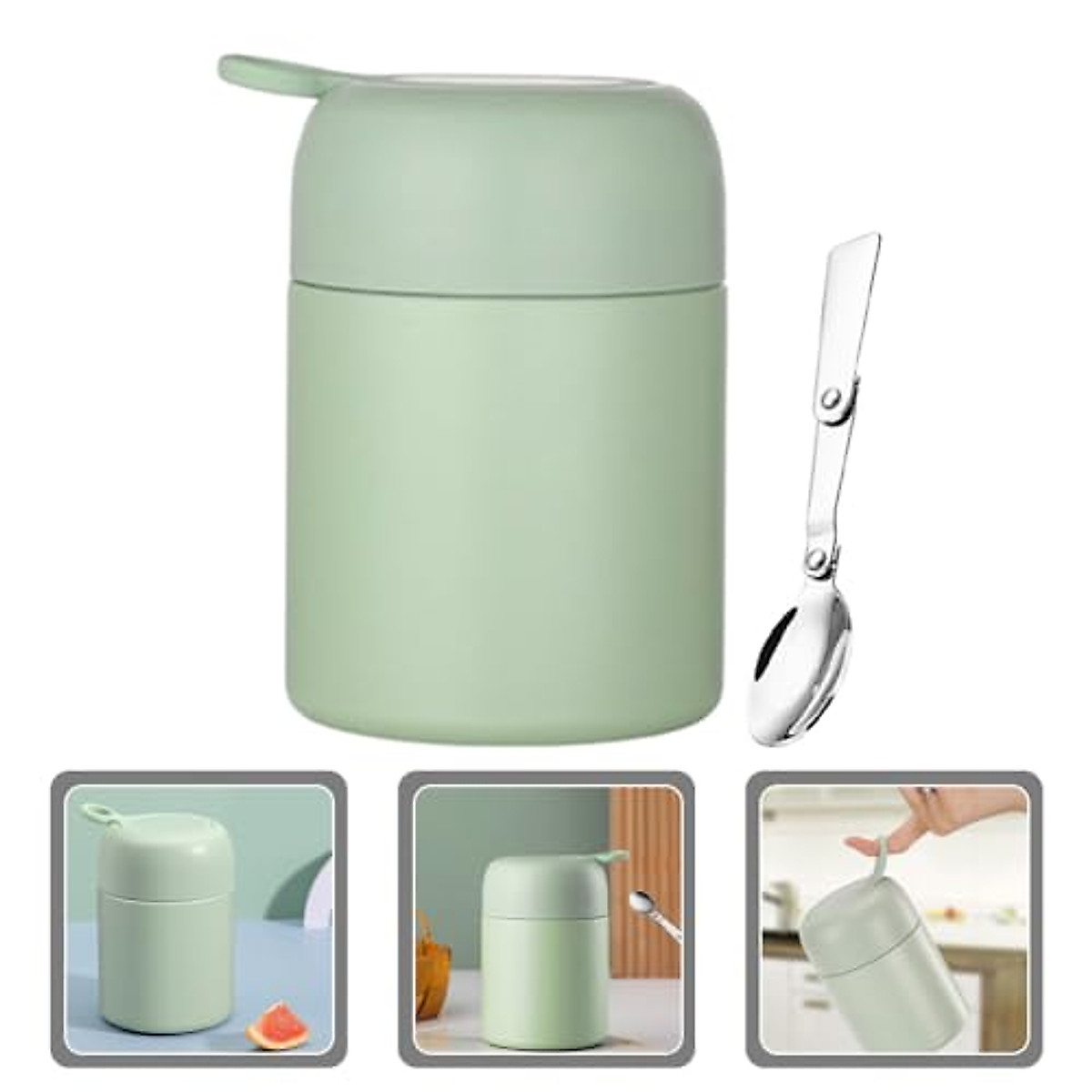 SWOOMEY Vacuum Flask Food Container Hot Lunch Containers Food Kits for Adults Containers for Food Insulated Cup Flatware Serving Utensils Portable Cup Stainless Steel Stew Pot Student Pp