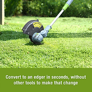 WORKPRO 20V Cordless String Trimmer/Edger, 12-inch, with 2Ah Lithium-Ion Battery, 1 Hour Quick Charger, 16.4ft Trimmer Line Included