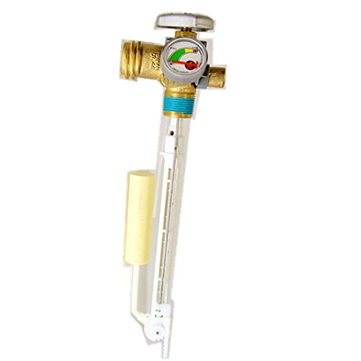 Fuoequl 20LB Propane Grill Tank Service Valve with Gauge Coupler OPD BBQ OVERFILL QCC LP