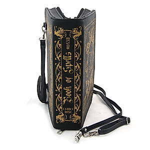 Book of Spells Clutch Bag in Vinyl Material