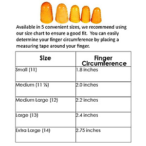 Swingline Rubber Finger Tips, Finger Cots, Large - Size 13, Amber, Finger Protector For Use with Swingline Staples & Swingline Staplers, Home Office Desktop Accessories, 12 Pack (54033)