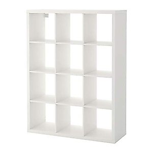 Ikea ' New KALLAX Shelf Unit, Black-Brown (White, 44 1/8x57 7/8)