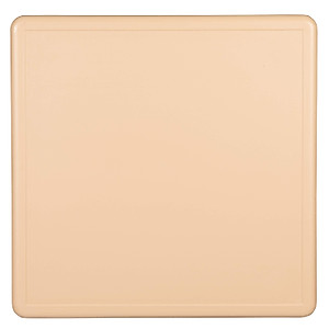 EMMA + OLIVER 24" Square Natural Plastic Height Adjustable Activity Table - School Table for 4