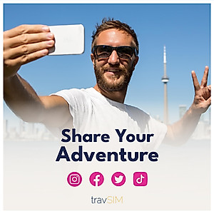 travSIM eSIM USA | T-Mobile Network | Unlimited Data, Calls & Texts in The USA | e SIM Card USA Works on eSIM Compatible iOS & Android Devices | eSIM Card USA 30 Days