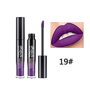 MAEPEOR Matte Liquid Lipstick Set 3PCS Velvety Lip Gloss Kit Long-Lasting Wear Non-Stick Cup and Not Fade Lipstick Makeup Set for All Skin Underton (3Colors Set 08)