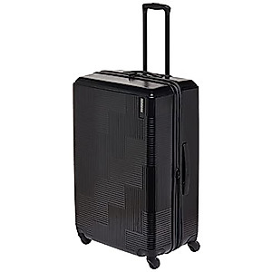 American Tourister Stratum XLT Expandable Hardside Luggage with Spinner Wheels, Jet Black, Carry-On 21-Inch