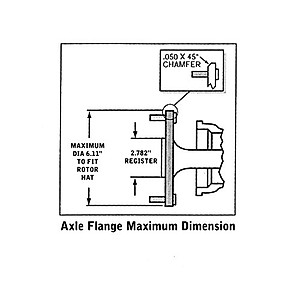 Speedway Rear Drill/Slotted Disc Brake Kit, 64-72 GM A-Body, Red