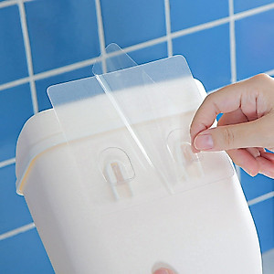 IWOMA Wall Mounted Trash Can with Removable Lid Waste Paper Storage Bedroom Bathroom Office Garbage