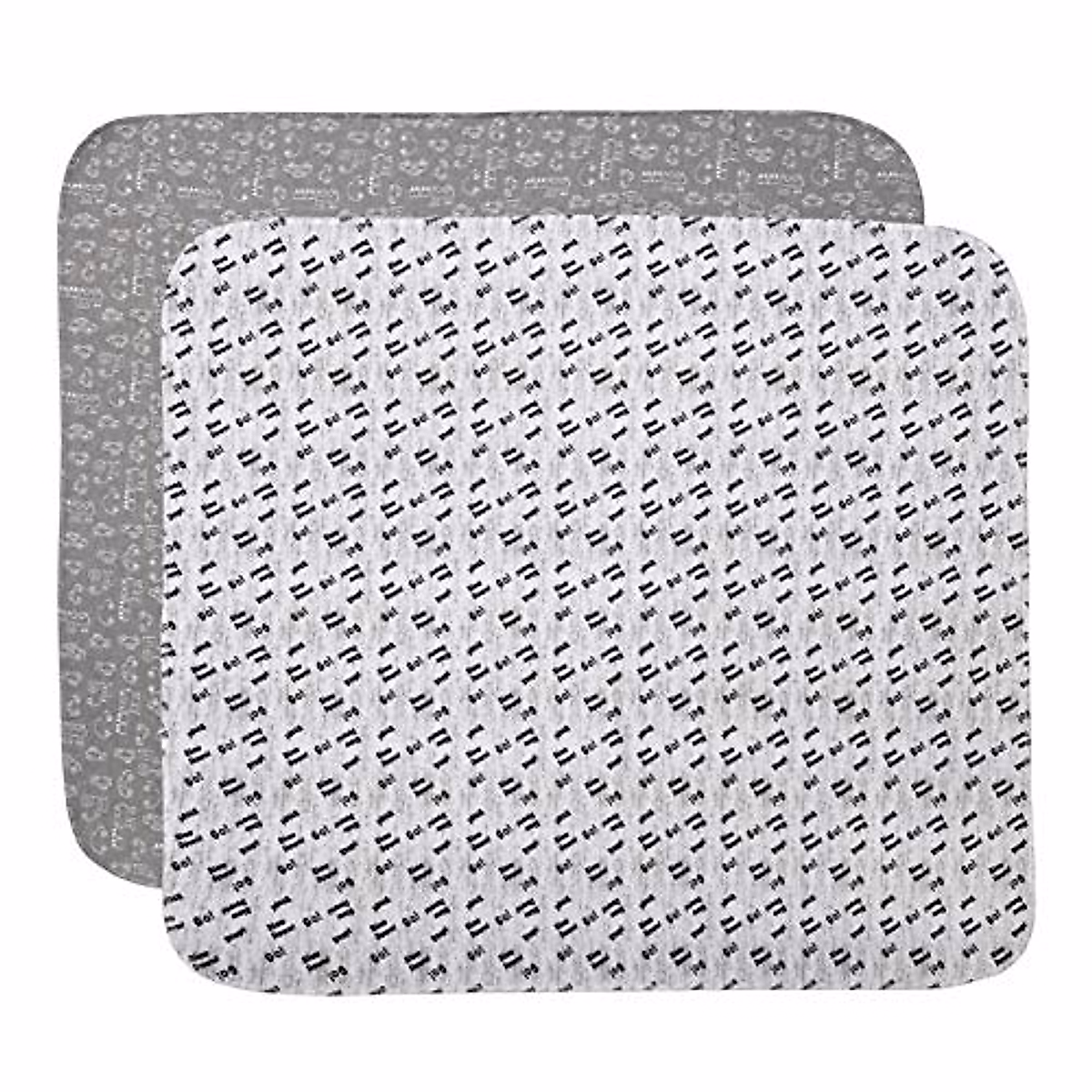 Cuddles & Cribs Cotton Flannel Baby Receiving Blankets - 2 Count (Cars & Slogans, One Size)