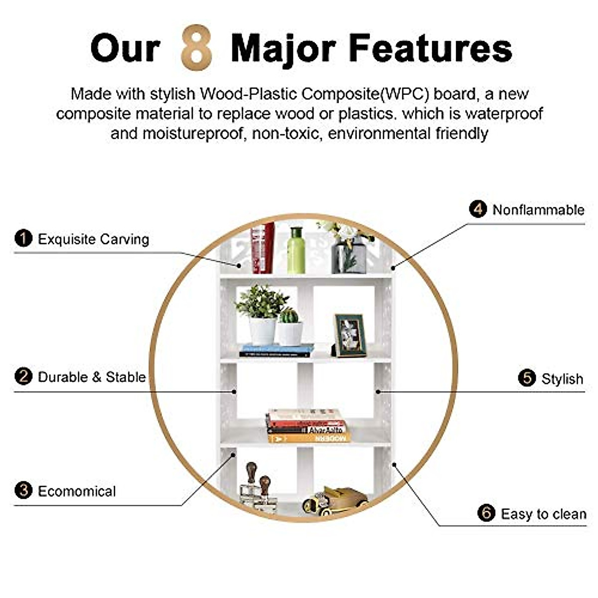 Small Shoe Rack for Entryway, 4 Tier Modern White Shoe Storage Shelf Wood Narrow Shoe Stand Organizer for Home Living Room Bedroom Hallway Closet