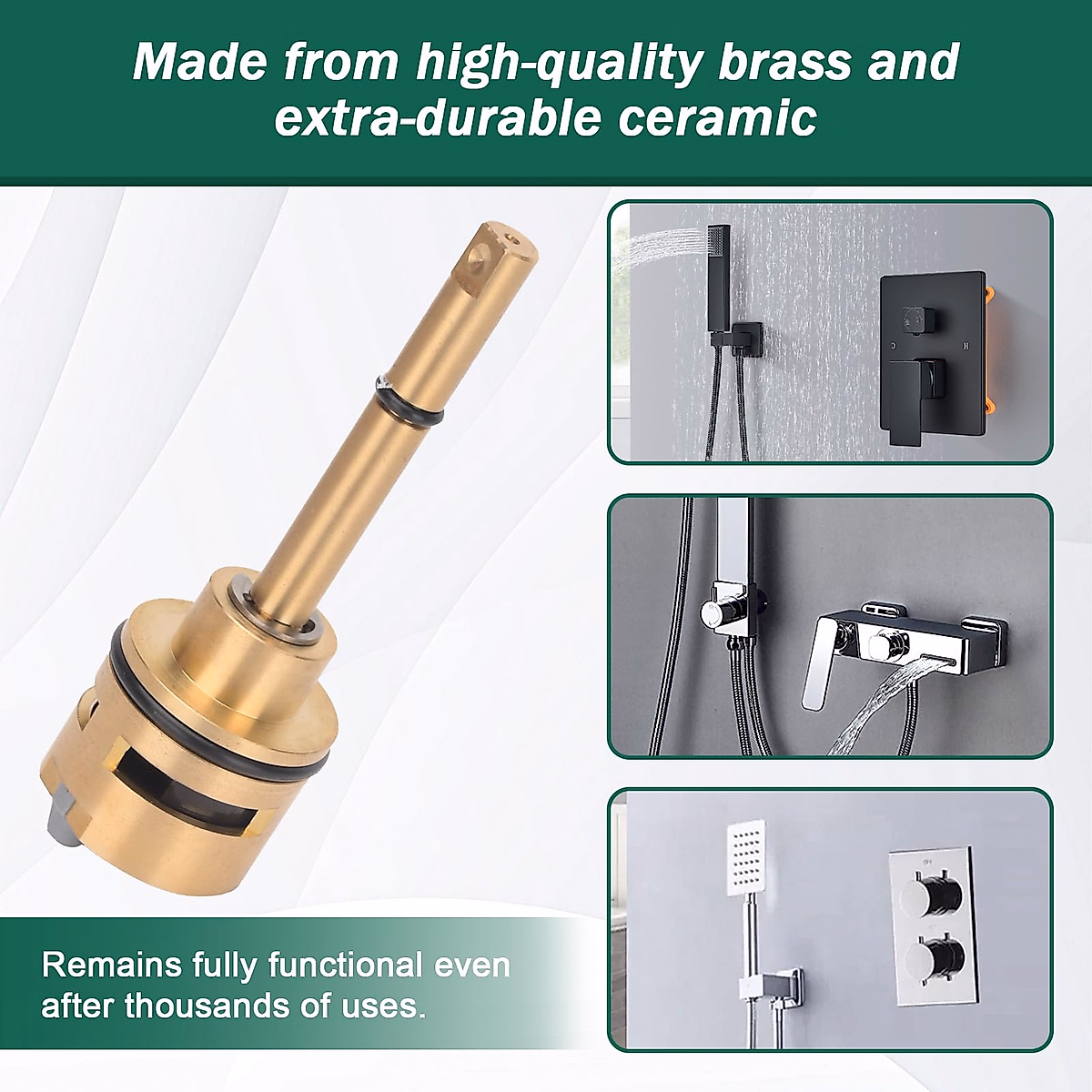 RP51919 6-Setting Diverter Cartridge for Delta Faucet Valve Body R11000, R22000, R10000-unbx, R10000-unbxhf, R10000-unws,Series - Brass Faucet Diverter Cartridge, No Leakage