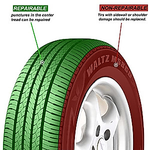 LOGOL Tire Plugs Heavy Duty (4", 30pcs).Tire Repair Strings for Puncture Repair are Suitable for Tubeless Tires Car, Light Truck, Motorcycle, ATV, UTV. etc.…