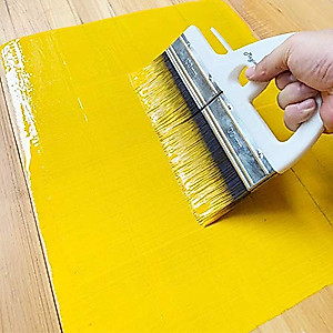 Magimate Large Paint Brush, 8 Inch, Wide Stain Brush for Floors, Doors, Wallpaper Paste and Decks, Soft Synthetic Filament with Ergonomic Handle White