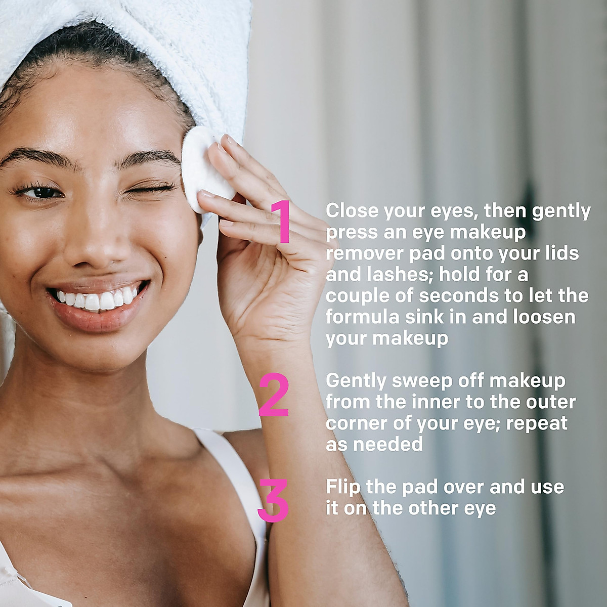 Almay Biodegradable Makeup Remover Pads, Longwear & Waterproof, Hypoallergenic, Fragrance-Free, Dermatologist & Ophthalmologist Tested, 120 count (Pack of 1)