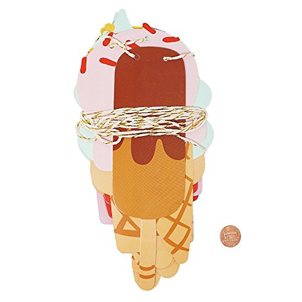 Ice Cream & Popsicle Paper Party Garland, Streamer Decor For All Events - 10 Feet Long Per Garland (1-PACK)