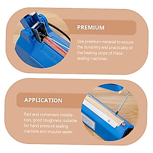 Kichvoe Sealer Replacement Element Grip 4pcs Impulse Sealer Heating Element Service Spare Repair Parts Heat Seal Strips Sealing Machine Accessory