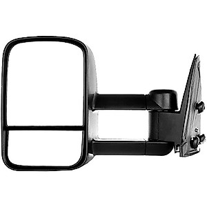 Aintier Tow Mirrors Fit for 1999-2007 for Chevy/for GMC Silverado/Sierra 1500 2500HD 3500HD Towing Mirrors With Left Side and Right Side Manual Adjusted No Heated No Turn Signal Light Black Housing