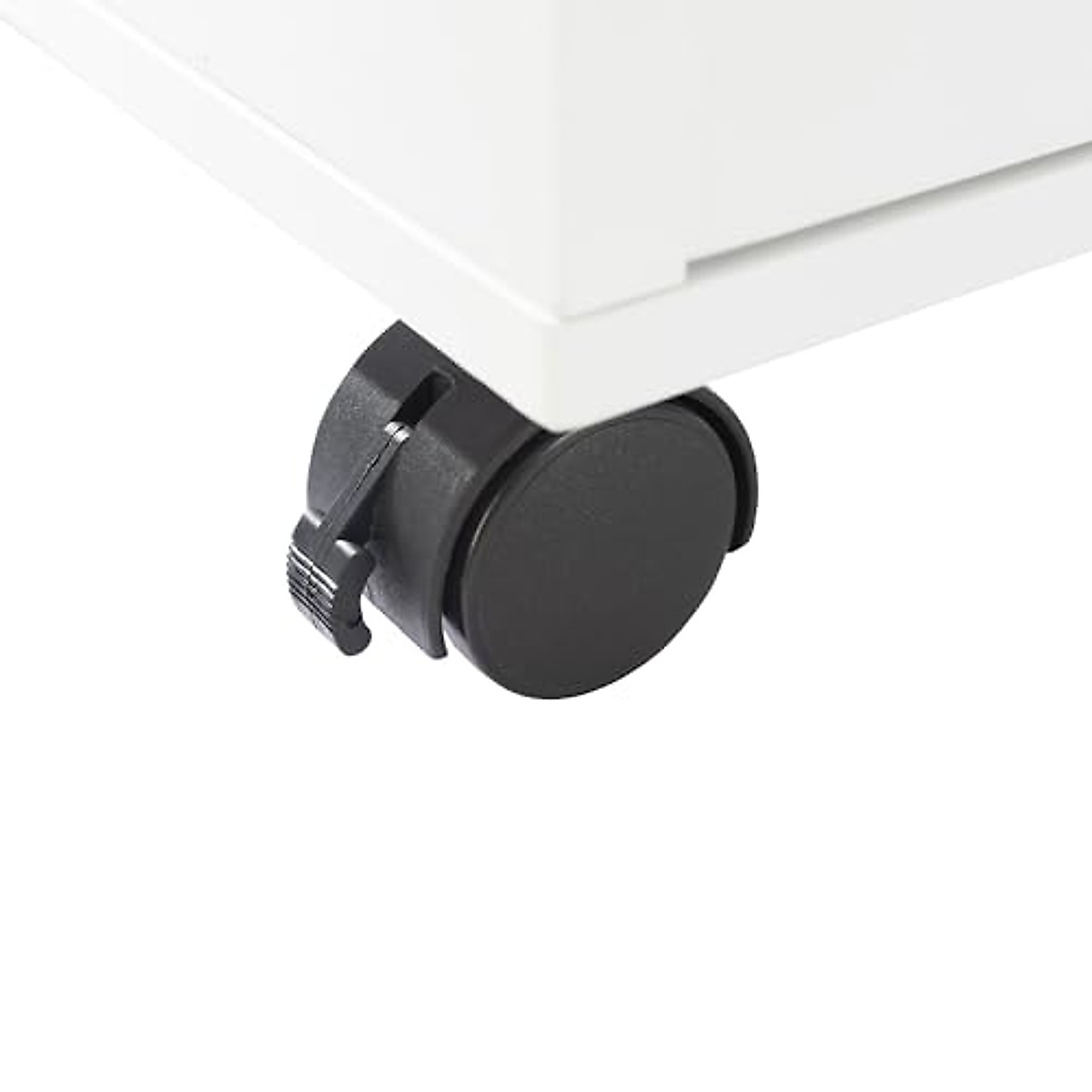 Lavish Home File Cabinet - 2-Drawer Cabinet with Lock and Deep Drawer Storage - Rolling Filing Cabinet for Under The Desk, Home, or Office (White)