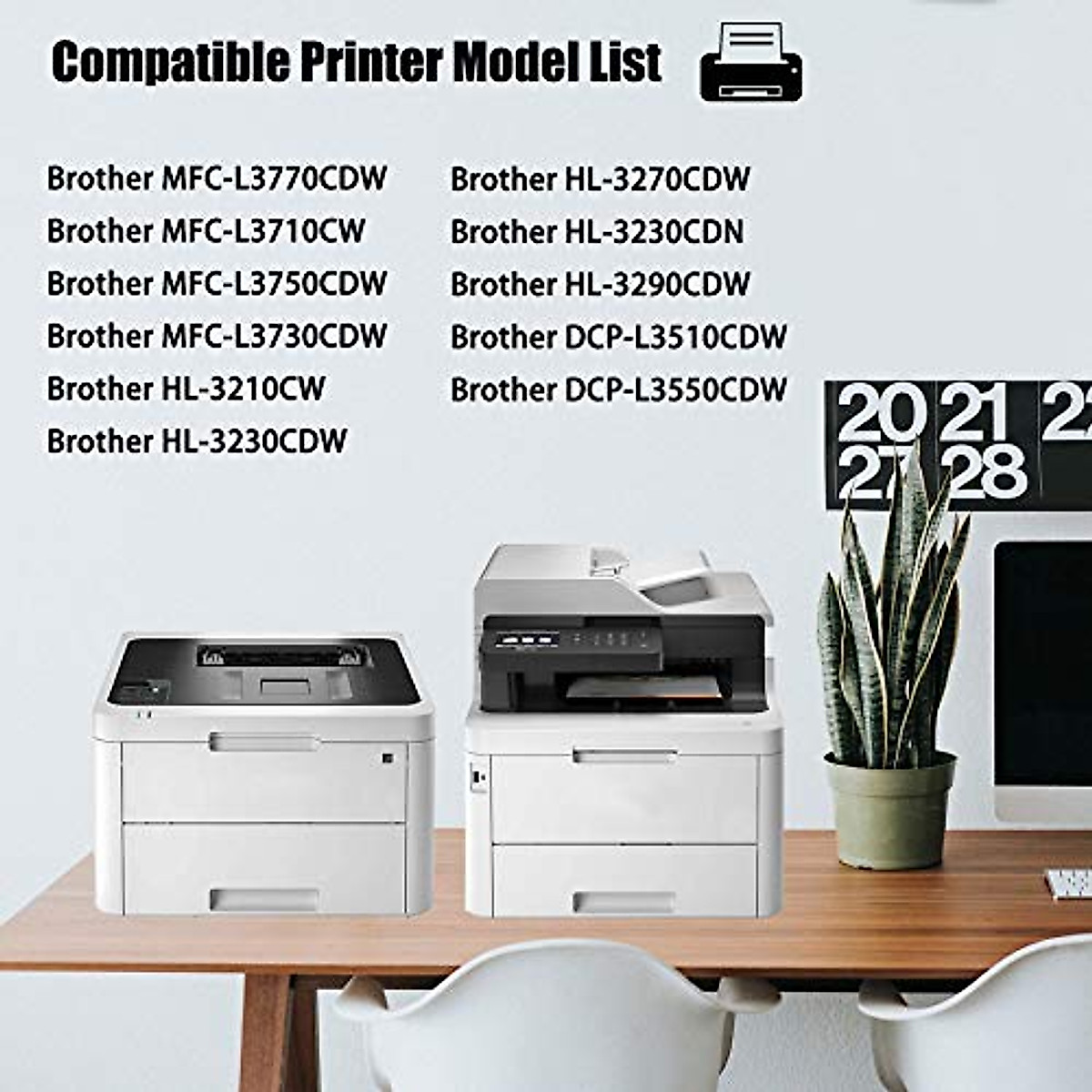 1-Pack Black Compatible TN227 TN-227 Toner Cartridge Replacement for Brother HL-3210CW 3230CDW 3270CDW 3230CDN 3290CDW DCP-L3510CDW L3550CDW MFC-L3770CDW L3710CW L3750CDW L3730CDW Printer Toner