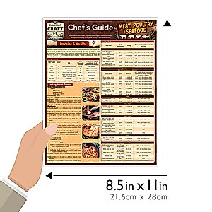 Chef's Guide to Meat, Poultry & Seafood: a QuickStudy Laminated Reference (QuickStudy Craft)