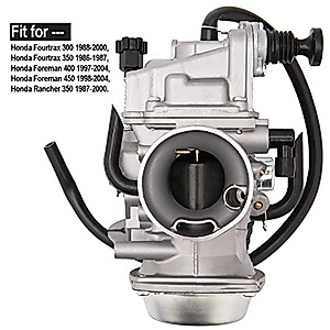 Carburetor Compatible with Honda Fourtrax 300 350 Foreman 400 450 Rancher 350 Carburetor, Replacement for Honda Fourtrax 300 Carburetor, Honda Foreman 450 Carburetor, Honda Rancher 350 Carburetor