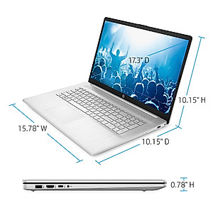 HP 2022 17 17.3" FHD Laptop, Hexa-Core AMD Ryzen 5 5500U (Beat i7-1065G7), 16GB DDR4 RAM, 512GB PCIe SSD, 802.11AC WiFi, Webcam, Type-C, Fingerprint Reader, Windows 11 S, broag 64GB Flash Drive