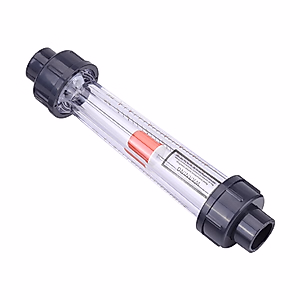 QANYEGN Tubular Flowmeter, Tubular Liquid Flowmeter, 100-1000L/H Plastic Tubular Water Flowmeter, Suitable for Water Industry