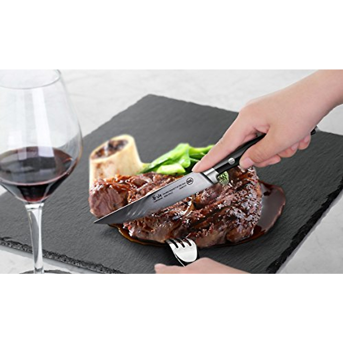 Cangshan TS Series 1020724 Swedish 14C28N Steel Forged 4-Piece Steak Knife Set