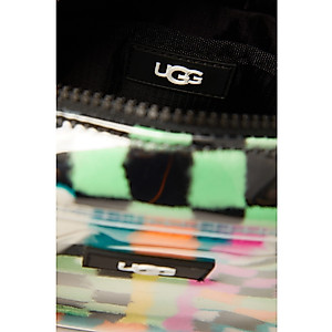 UGG Women's Janey Ii Clear Handbag, Black Multi Checks, One Size