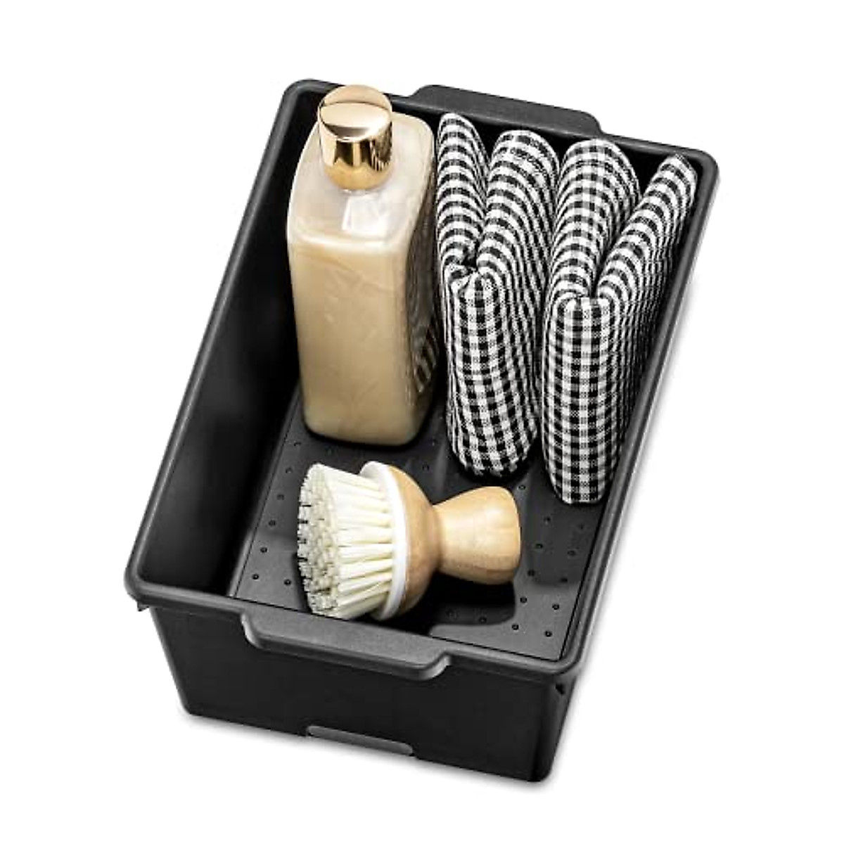 madesmart Antimicrobial Classic Small Deep Bin, Carbon