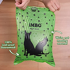 iMBG Dog Poop Bags, 8 Rolls, 120 Counts, 13 x 9 inch Poop Bag Refill Rolls, Lavender-Scented, Extra Thick, Leak Proof, Dog Waste Bag for Dogs and Cats