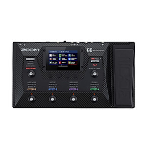 Zoom G6 Guitar Multi-Effects Processor with Expression Pedal, Touchscreen Interface, 100+ Built in Effects, Amp Modeling, IR’s, Looper, & Audio Interface for Direct Recording to Computer