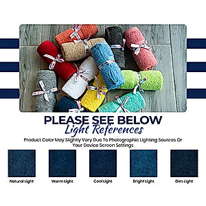 AKTI Premium Hand Towels for Bathroom,16x30 inches, 550 GSM, 6 Piece Set Cotton Towel, Soft & Fluffy, Extra Absorbent, Quick Dry Towels for Body – Navy Hand Towels for Daily Use