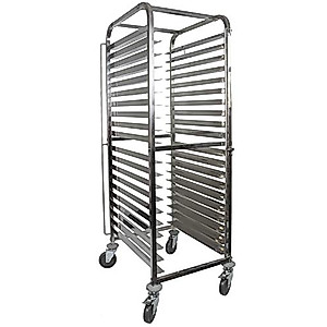 Front-Load Knock Down Bakery Rack All Stainless Steel, for Full Size Sheet Pans (1, For 20 trays)