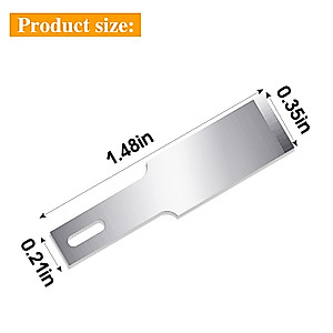 Jetmore 100 Pack Hobby Blades Set #17 Craft Knife Blades Refill Hobby Knife Replacement Blades with Storage Box for Art and Craft Scrapbooking Supplies Cutting Caving