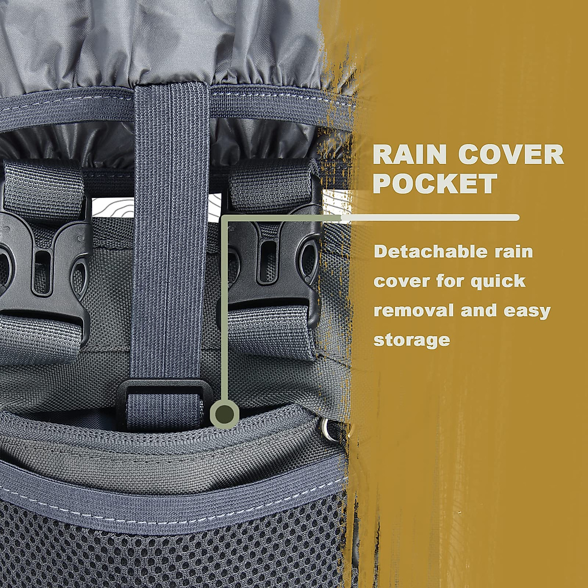 UIIHUNT Binocular Harness Chest Pack - Lightweight Bino Harness with Rangefinder Pouch - Durable Binocular Chest Packs for Hunting & More - Bino Harness Holds rangefinders, Phones, ect (Grey)