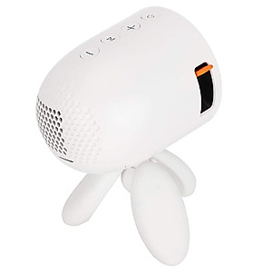 FastUU Househeld Mini Projector, Portable Projector LED Projector Home Cinema, with a Sound Cavity and a Built-in 2.5W Speaker, US Plug