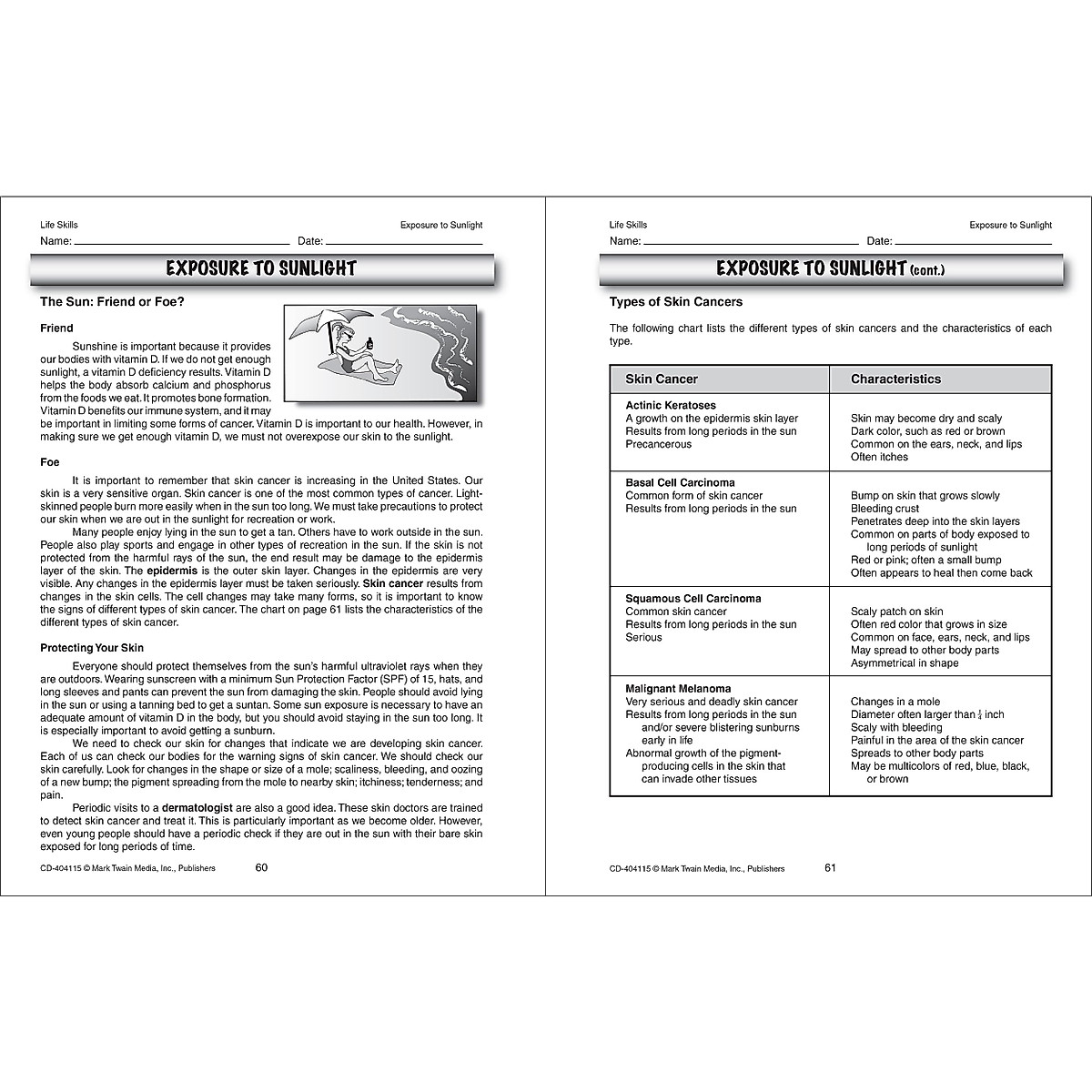 Mark Twain Life Skills Mental Health Workbook for Kids, Anxiety, Stress, and Social Emotional Learning for Kids Age 10+, Grades 5-8 Mental Health Books, Classroom or Homeschool Curriculum