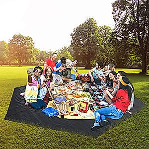 Alvantor Heavy Duty Tarp Waterproof 10'x10' Tarpaulin Ground Trailer with Rust Grommet Weather Resistant Cover Outdoor Camping 10 Mil Thick PE Floor Lightweight Mat