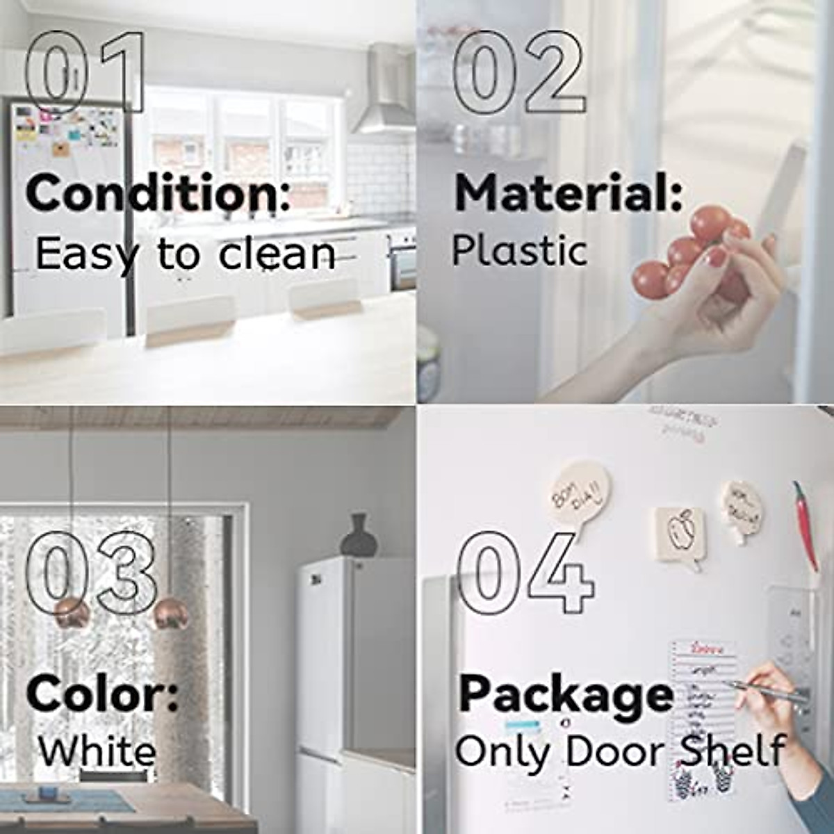 Replacement for 240534701(Middle) 240534901 Refrigerator Door Shelf Compatible with Frigidaire Kenmore Refrigerator Rack Bar Replacement for AP3214631 PS734936 948952 AP3214630 PS734935