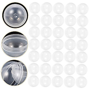 Garneck 300 pcs Eggs Fill-able Gumballs Xcm Ballsmulti-Function Refills Acrylic New Transparent Raffle Claw Ornaments Jewelry Ing DIY Small Sphere Vending Decoration
