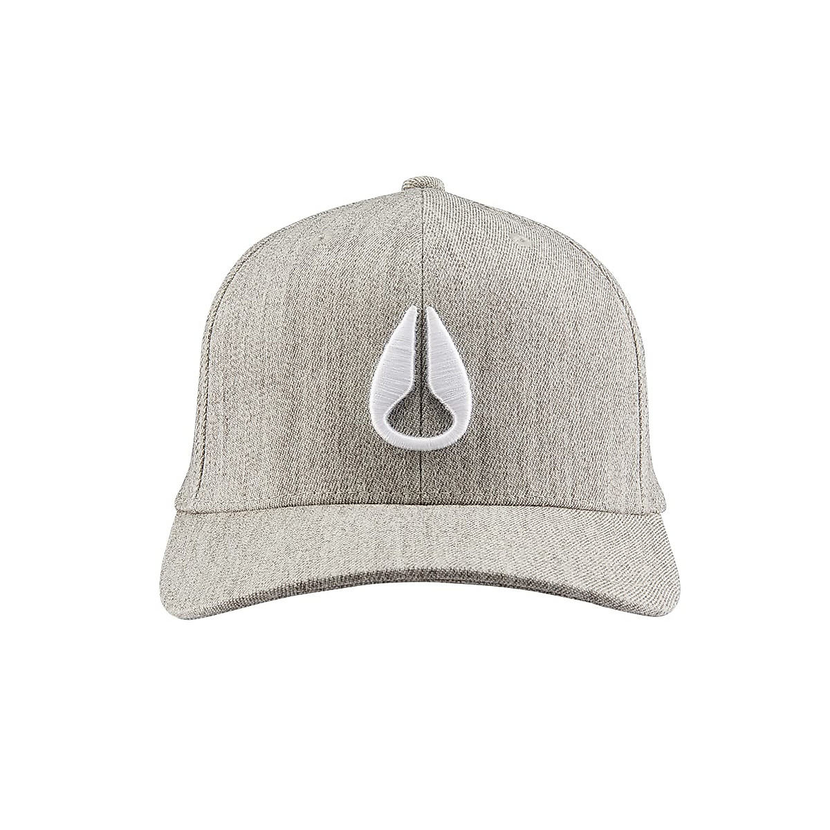 NIXON Deep Down Snapback Hat - Heather Gray/White