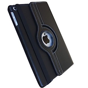 Tendmart Case Compatilbe with iPad Air 1st Generation Models A1474 A1475A1476 360 Rotating Stand with Wake Up/Sleep Function Also for 6th 5th Air2nd Generation 9.7 inch case (Black)