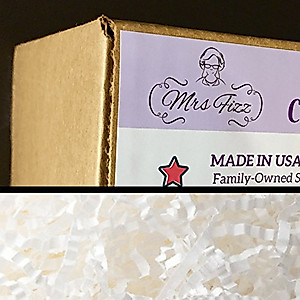 Mrs Fizz Crinkle Cut Paper Shred Filler for Packing and Filling Gift Baskets (10 LB) White