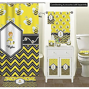 RNK Shops Buzzing Bee Waste Basket - Double Sided (White) (Personalized)