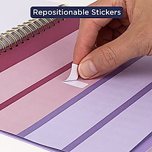 AT-A-GLANCE 2023 Weekly & Monthly Planner, Harmony, 7" x 8-3/4", Medium, Pocket, Stickers, Monthly Tabs, Lilac (1099-805-19)