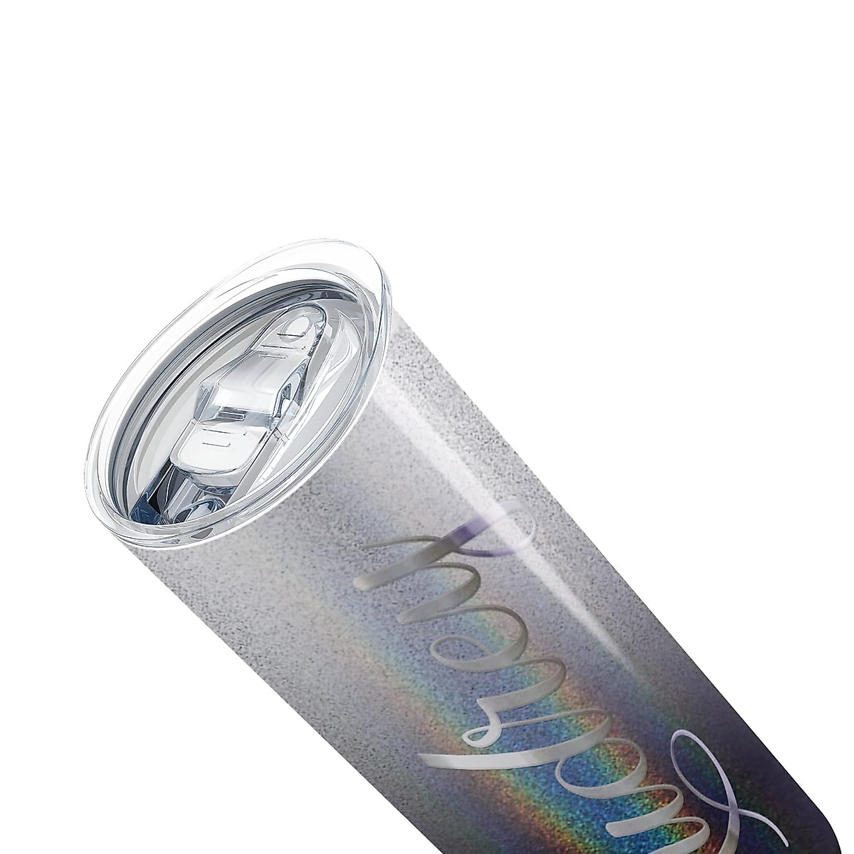 Personalized Skinny 20 oz with Lid Spectrum Gleam Customized Laser Engraved Cup Gift Stainless Steel Vacuum Insulated Mug