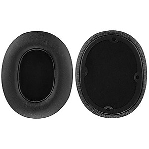 Geekria QuickFit Protein Leather Replacement Ear Pads for Meze 99 Classics, Meze 99 Neo Headphones Earpads, Headset Ear Cushion Repair Parts (Black)